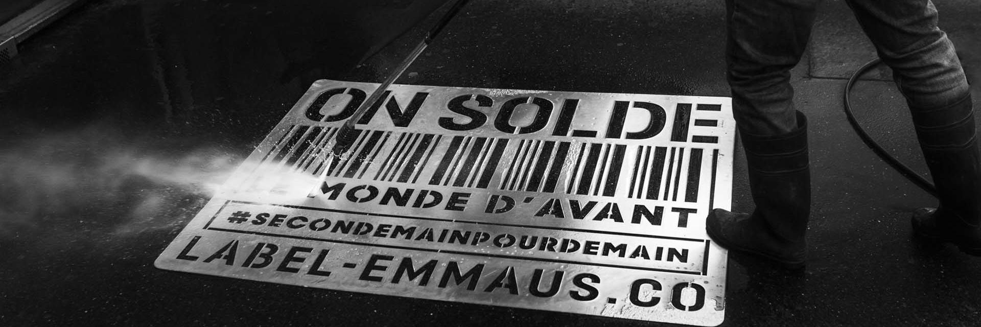 Campagne de marquage au sol pour le label Emmaus | Clean-Tag